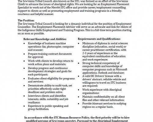 WorkBC - Employment Placement Specialist